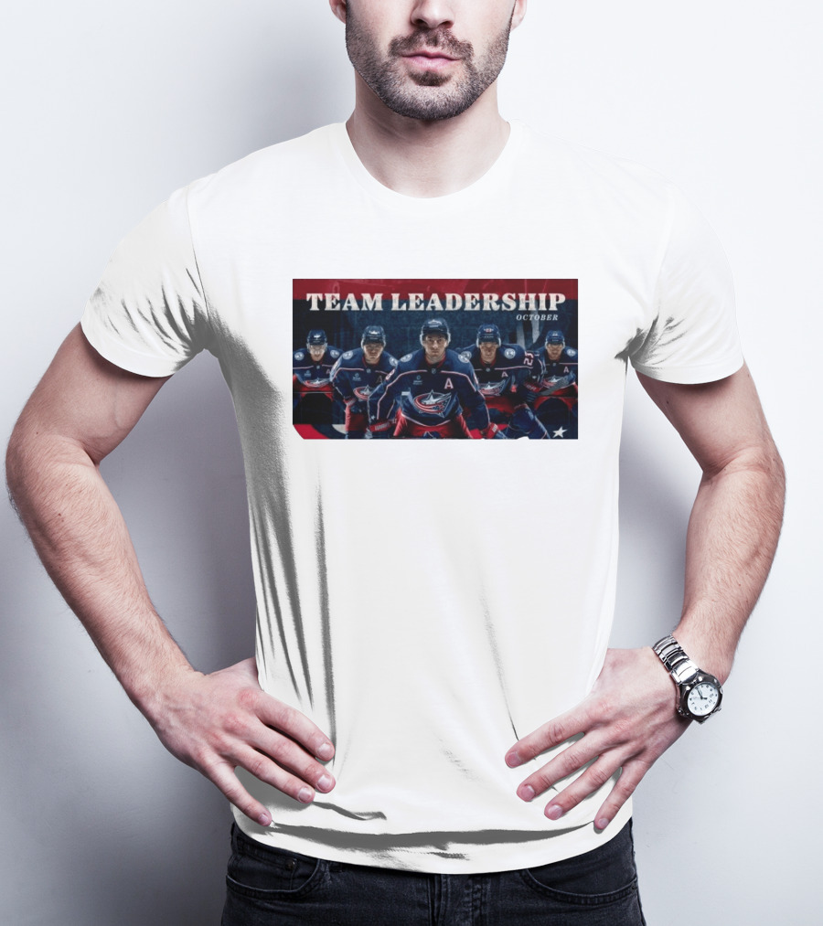 Columbus Blue Jackets NHL 2026 2027 Team Leadership October Alternate Captains T-Shirt