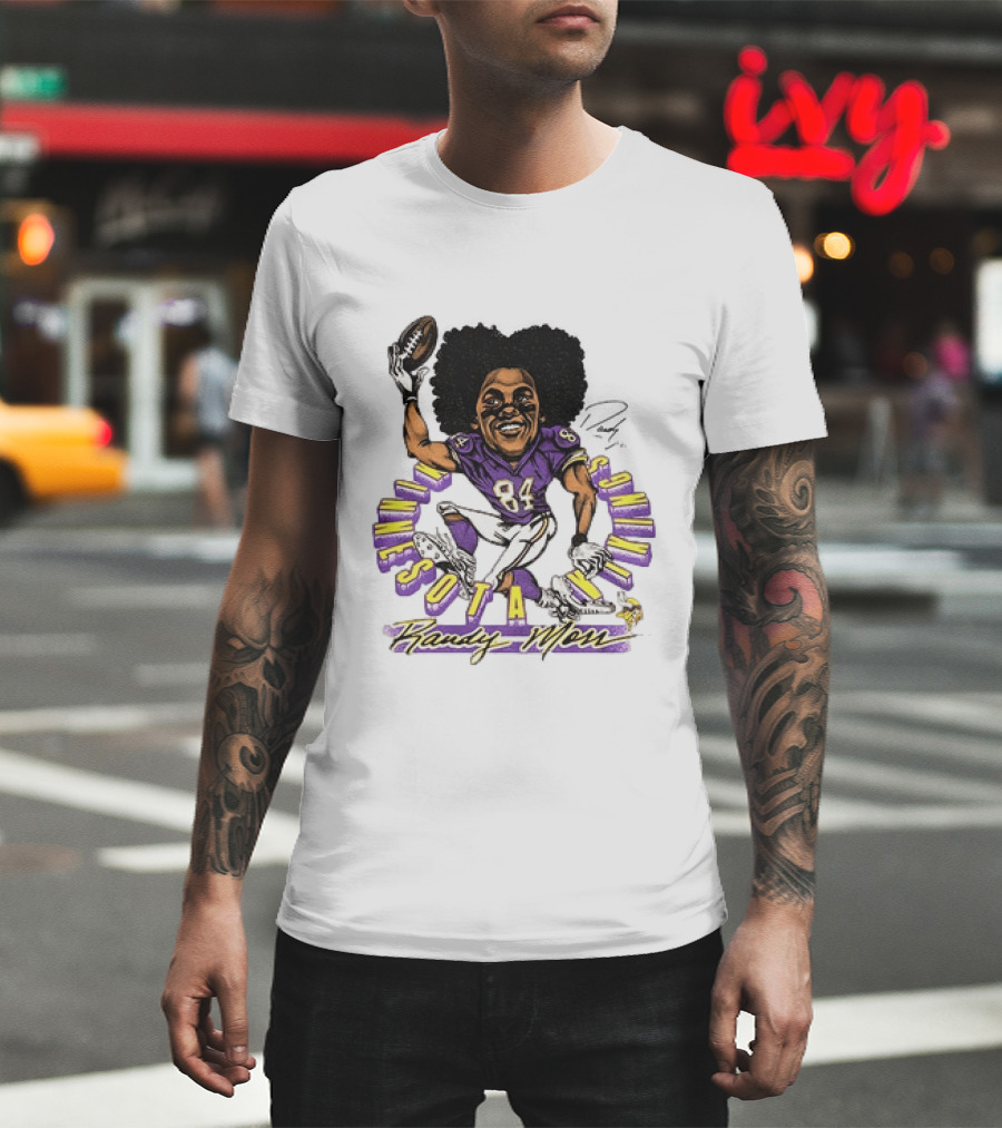 Minnesota Vikings Randy Moss Caricature Player 84 T-Shirt