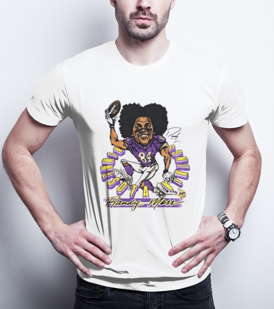 Minnesota Vikings Randy Moss Caricature Player 84 T-Shirt