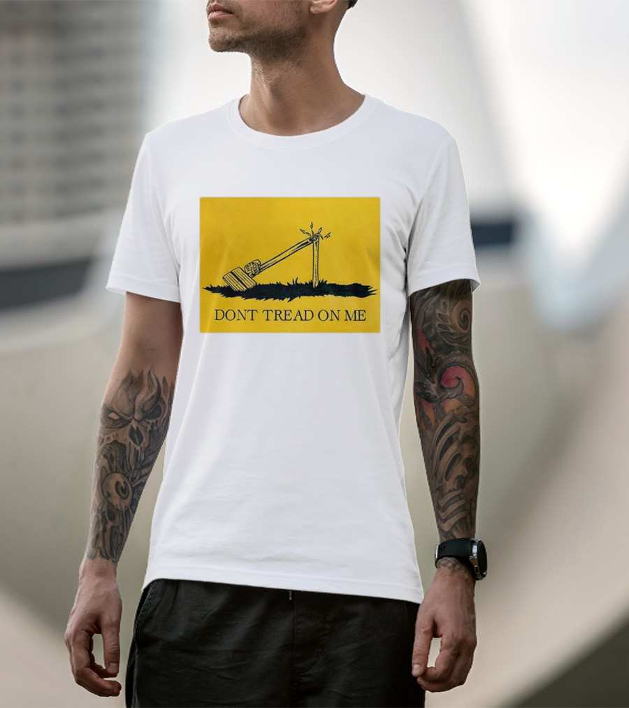 Destroyed Flock Camera Don't Tread On Me T-Shirt