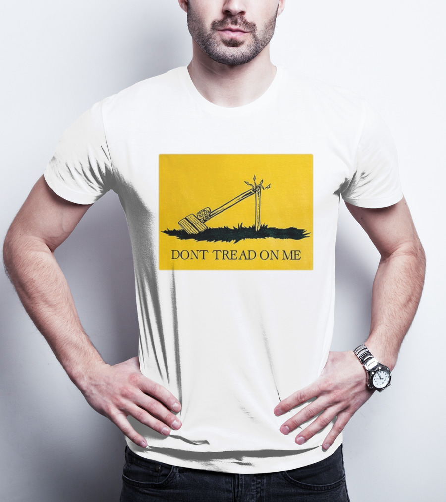 Destroyed Flock Camera Don't Tread On Me T-Shirt