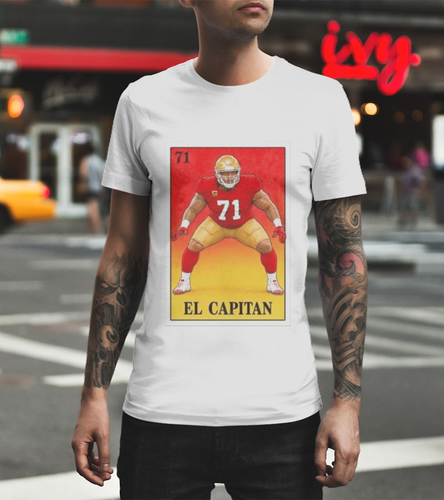 San Francisco 49ers 71 El Capitan Loteria Card NFL Football T-Shirt