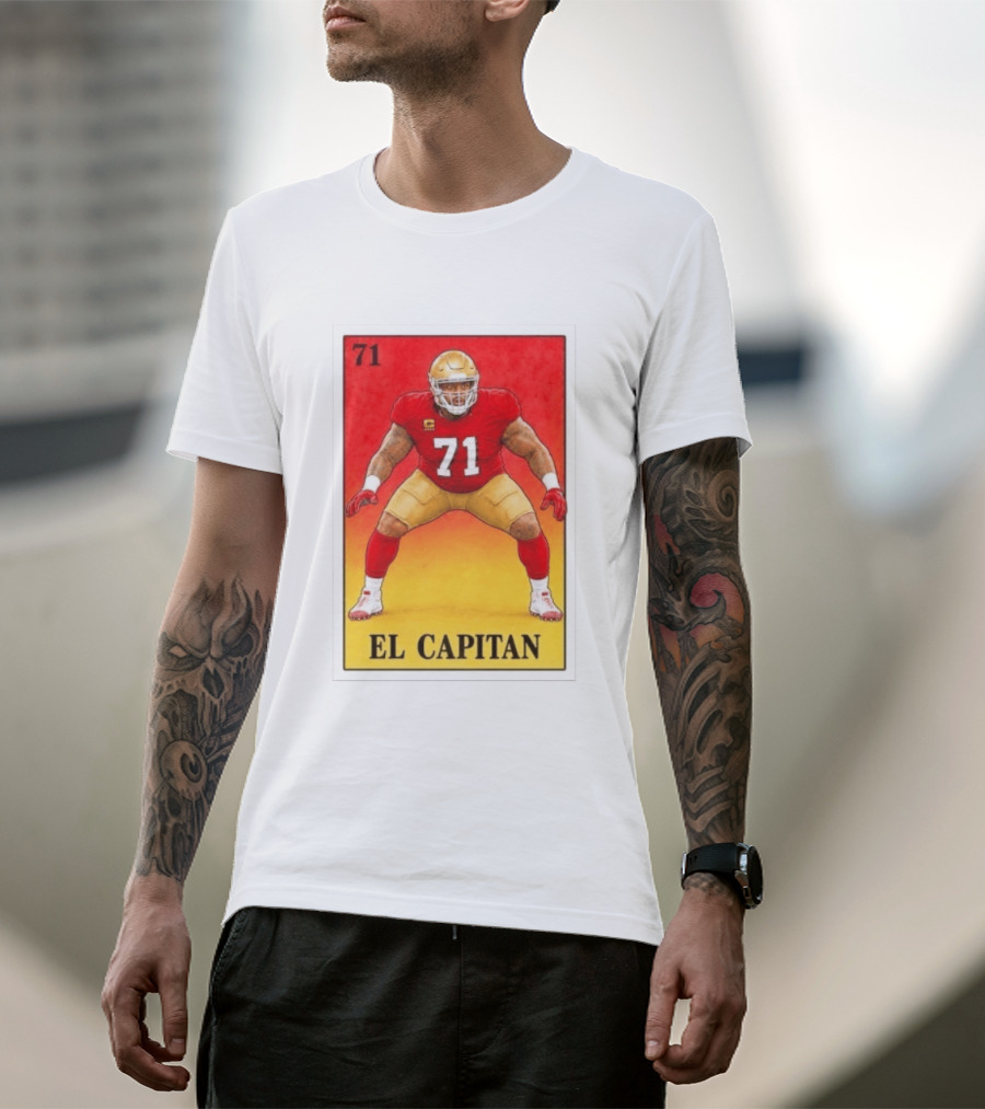 San Francisco 49ers 71 El Capitan Loteria Card NFL Football T-Shirt