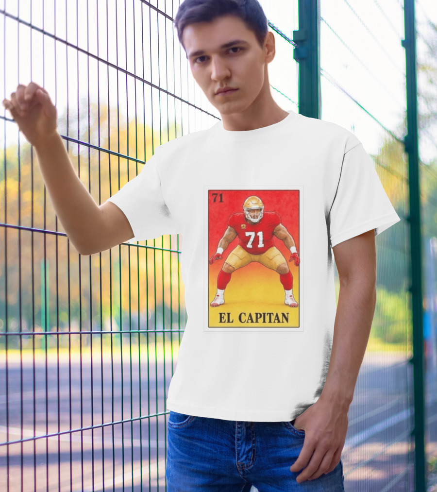 San Francisco 49ers 71 El Capitan Loteria Card NFL Football T-Shirt