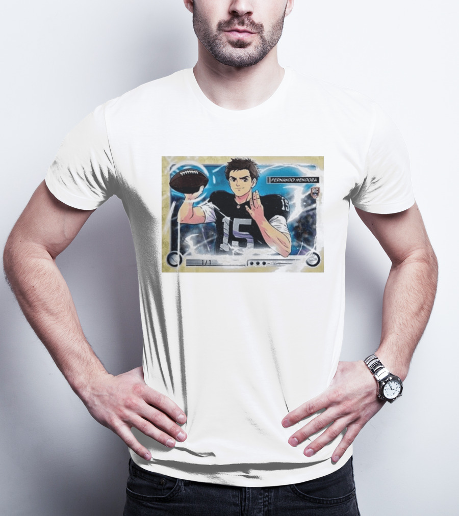 Fernando Mandoza Anime Football Trading Card Las Vegas RC Ultra Rare T-Shirt