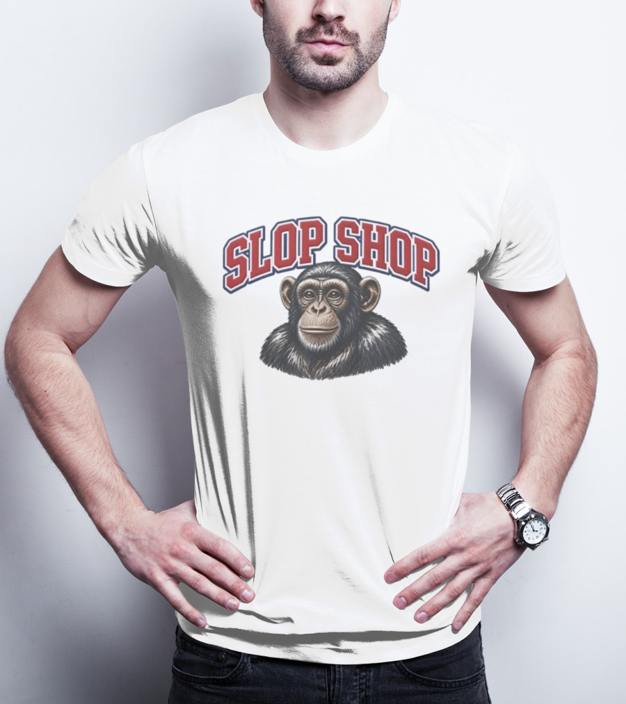 SLOP SHOP Chimpanzee Primate Monkey Animal T-Shirt