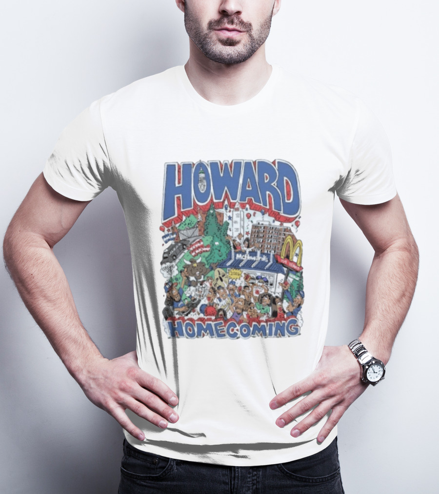 Howard Homecoming 2026 McHoward's Celebration Festivities Crowd Scene T-Shirt
