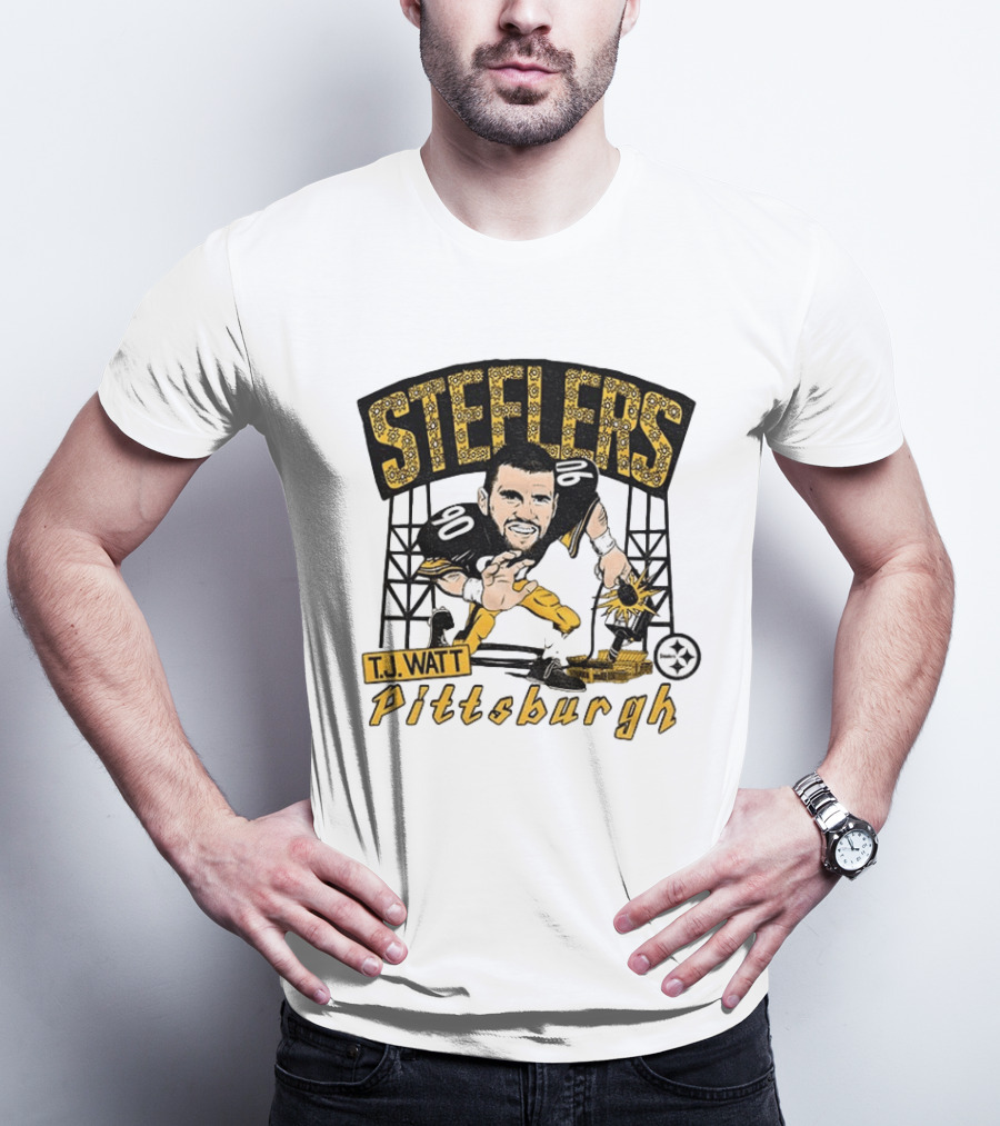 T.J. Watt Pittsburgh Steelers Player Caricature Steelers Pittsburgh T-Shirt