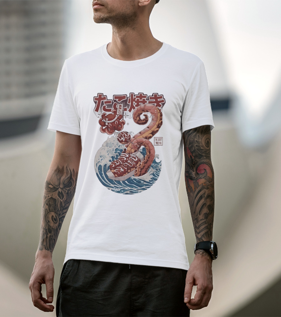 Takoyaki Japanese Street Food Octopus The Great TakoYaki T-Shirt