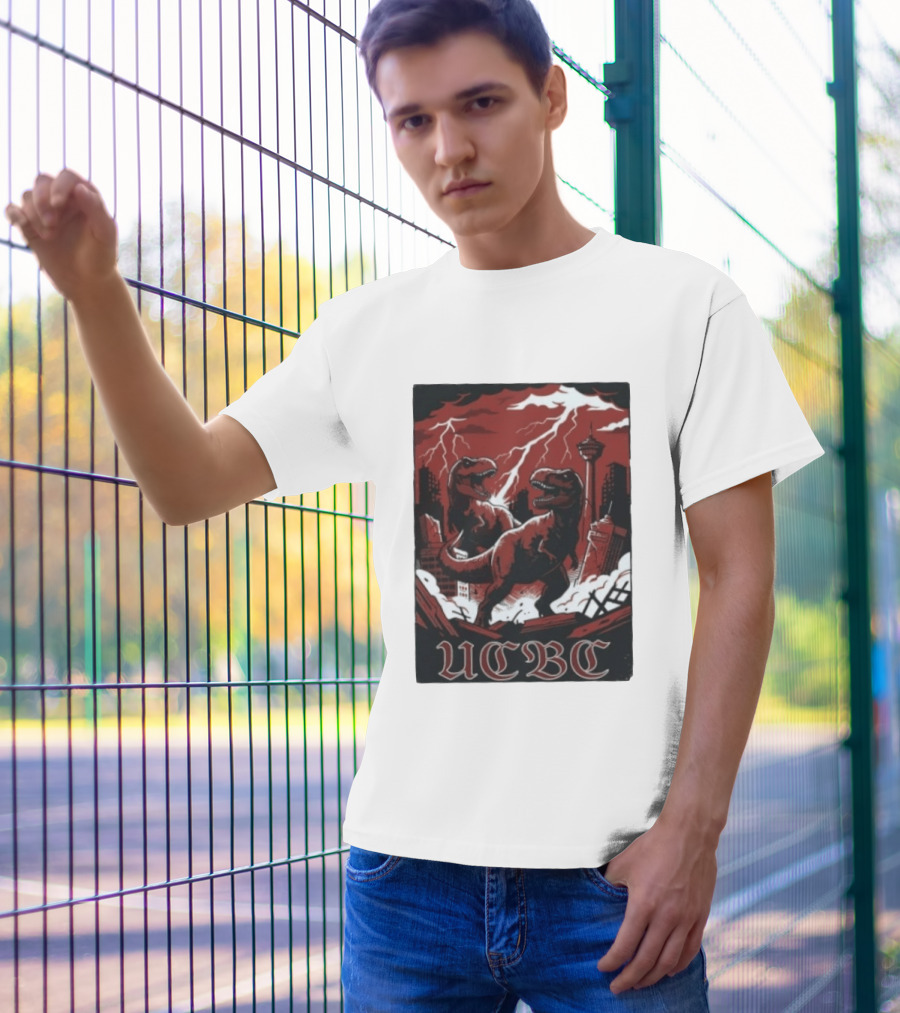 UCalgary UCBC Bhangra Rex Dinosaur City Destruction T-Shirt