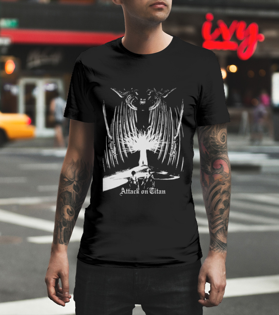 Attack On Titan Paths And Founding Titan Eren Jaeger Yggdrasil Tree T-Shirt