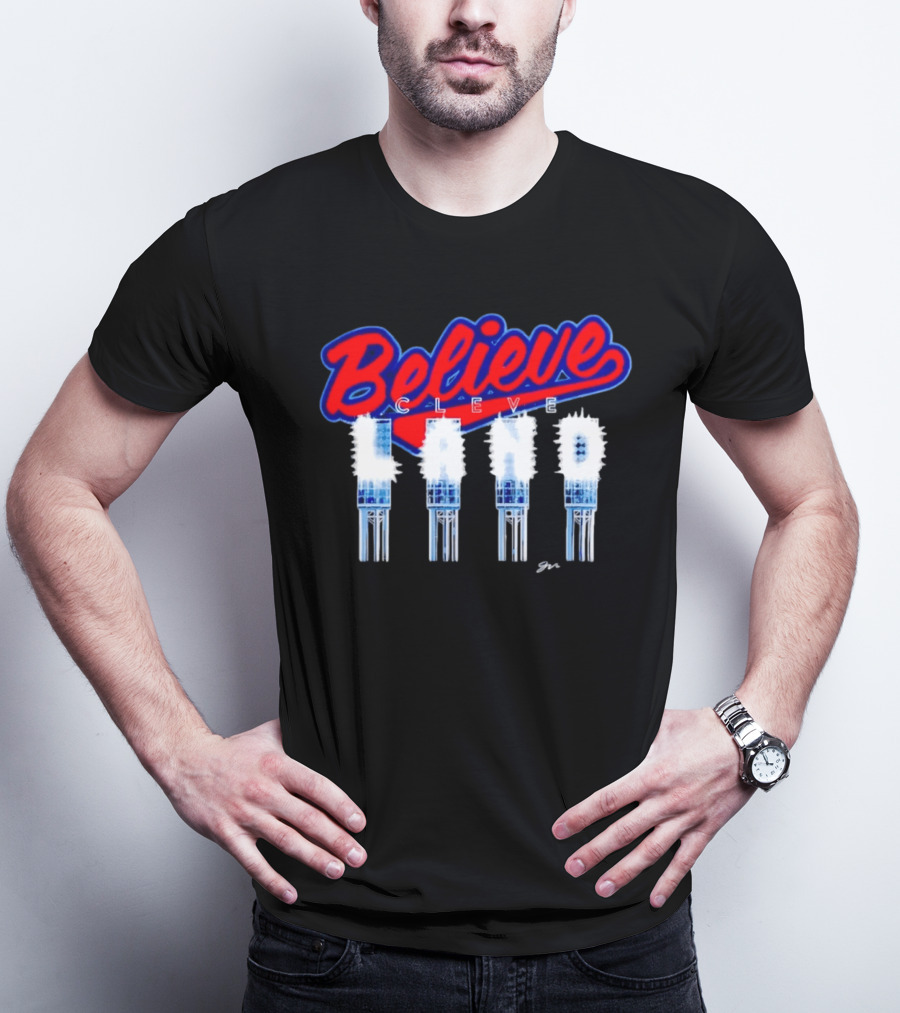 Believe Cleveland Ohio City Lights Sports T-Shirt