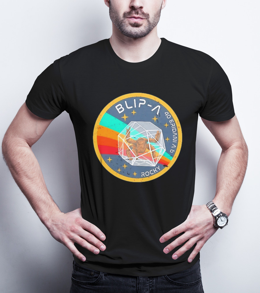 Blip A 40 Eridani A B Rocky Project Hail Mary Distressed Retro Astronaut T-Shirt