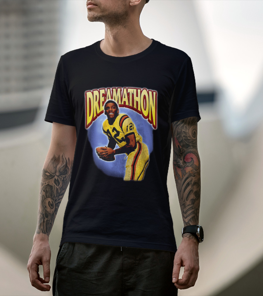 Doug Williams Dreamathon Black Knights 12 Throwing Football T-Shirt