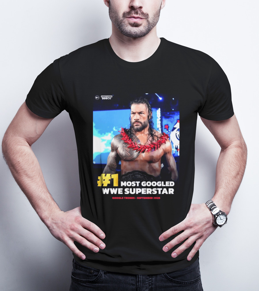 #1 Most Googled WWE Superstar Google Trends September 2026 T-Shirt