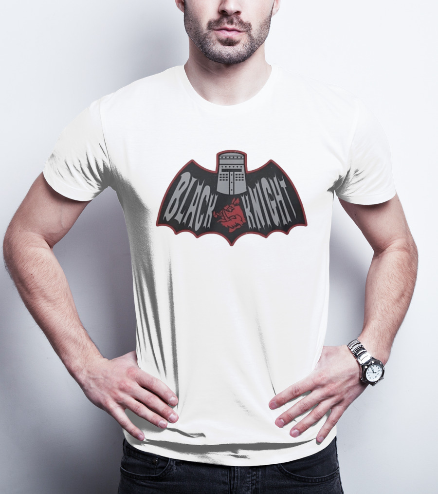 Black Knight Helmet Boar Medieval T-Shirt