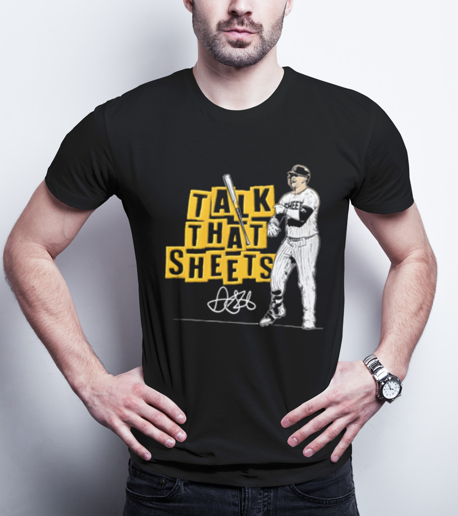 San Diego Padres Fernando Tatis Jr Talk That Sheets Baseball Player Batting Pose 23 T-Shirt