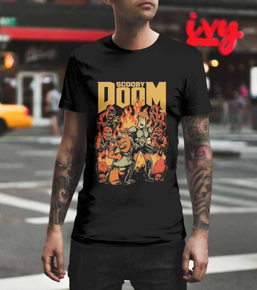 Scooby Doom Shaggy And Scooby Doo Fiery Adventure T-Shirt
