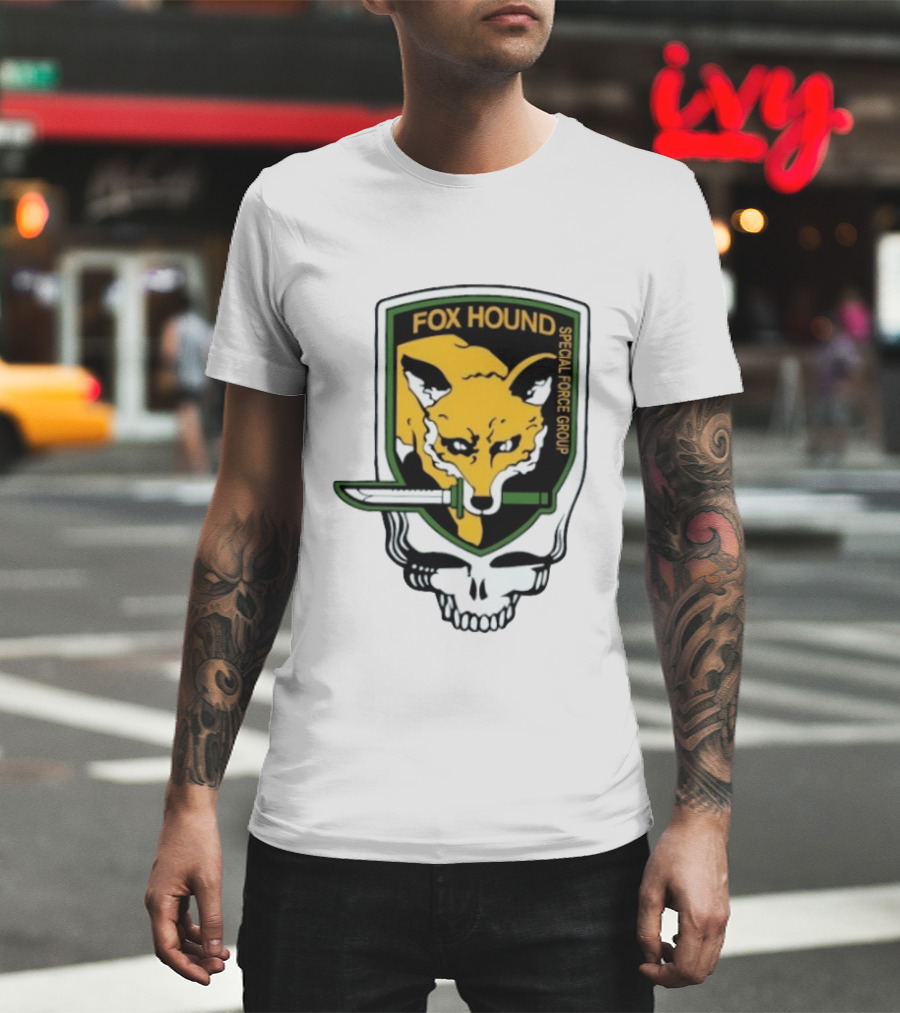 Fox Hound Special Force Group Grateful Dead Steal Your Face Patch T-Shirt