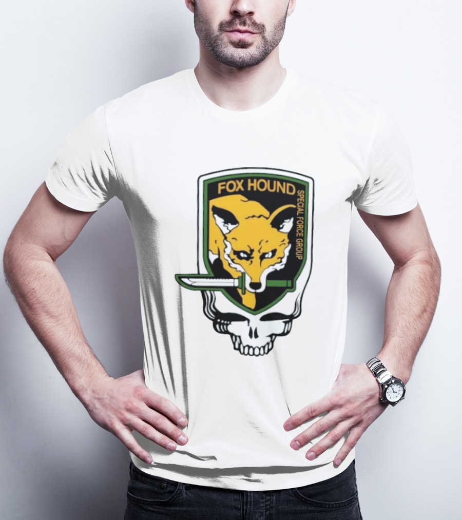 Fox Hound Special Force Group Grateful Dead Steal Your Face Patch T-Shirt