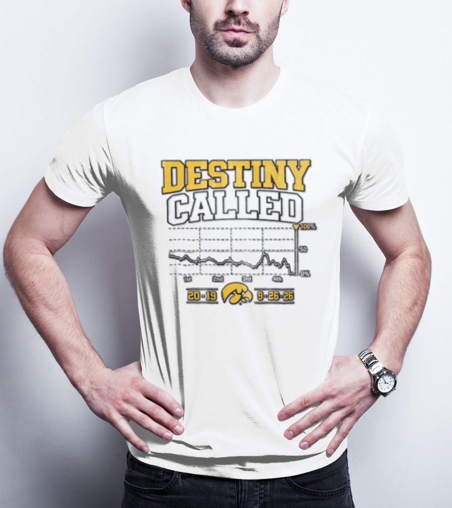 Destiny Called Iowa Hawkeyes Xavier Williams Performance Graph 2019 9 26 26 T-Shirt