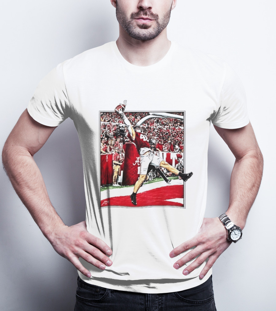 Josh Jacobs Alabama Football Touchdown Celebration T-Shirt