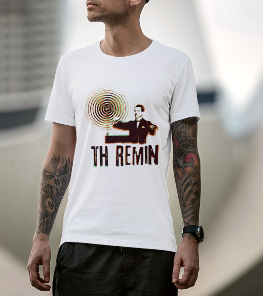 Theremin Electronic Music Leon Theremin Playing Instrument T-Shirt