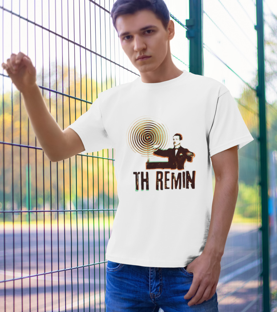 Theremin Electronic Music Leon Theremin Playing Instrument T-Shirt