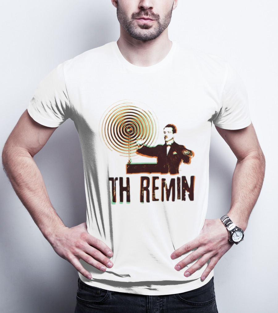 Theremin Electronic Music Leon Theremin Playing Instrument T-Shirt
