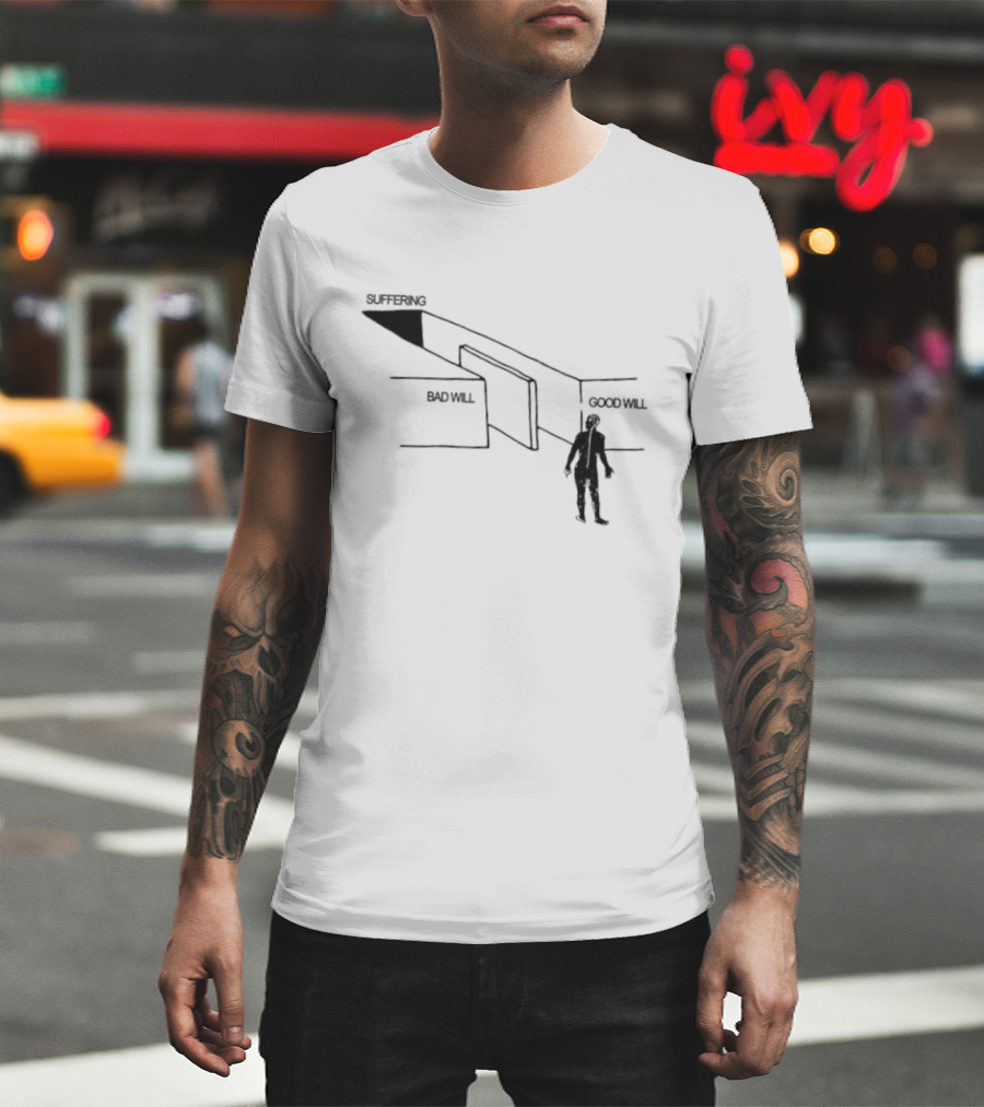 Suffering Between Material Will And Spiritual Will Perception Journey T-Shirt