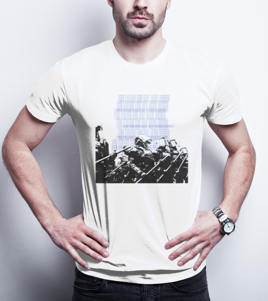 The Police Are Not Your Friend Protest Activism Text Riot Police Formation T-Shirt