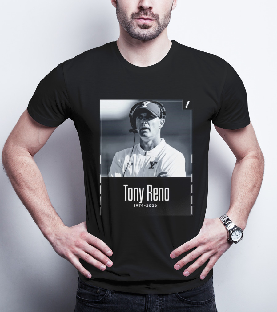 Tony Reno 1974 2026 Yale Coach Memorial T-Shirt