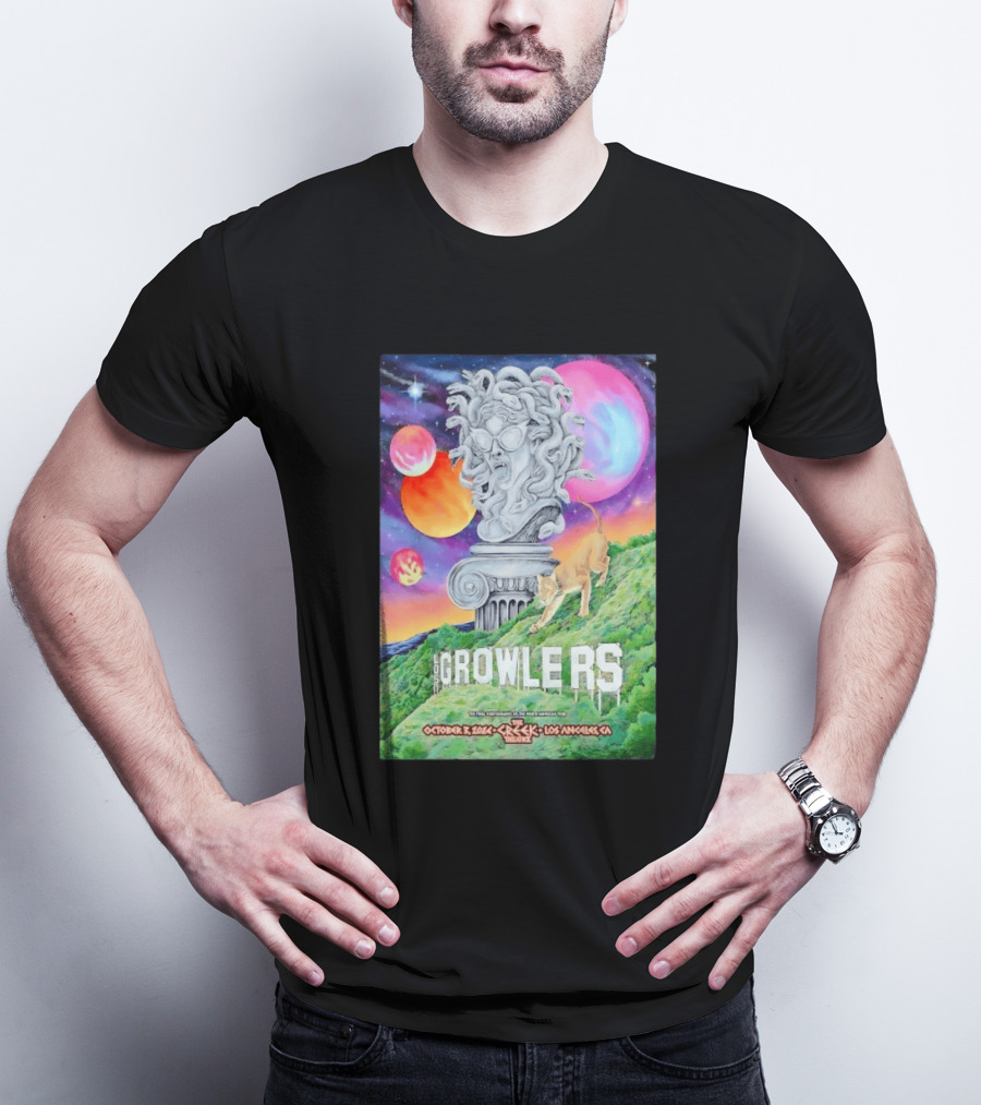 Los Growlers Final Performance Greek Theatre Los Angeles October 3 2024 Statue And Lion T-Shirt