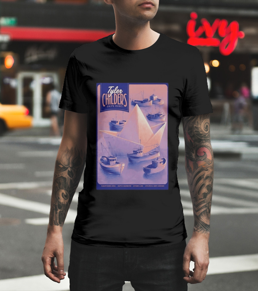 Tyler Childers Snipe Hunt Climate Pledge Arena Seattle Washington October 3 2026 With Special Guest Vermescal T-Shirt