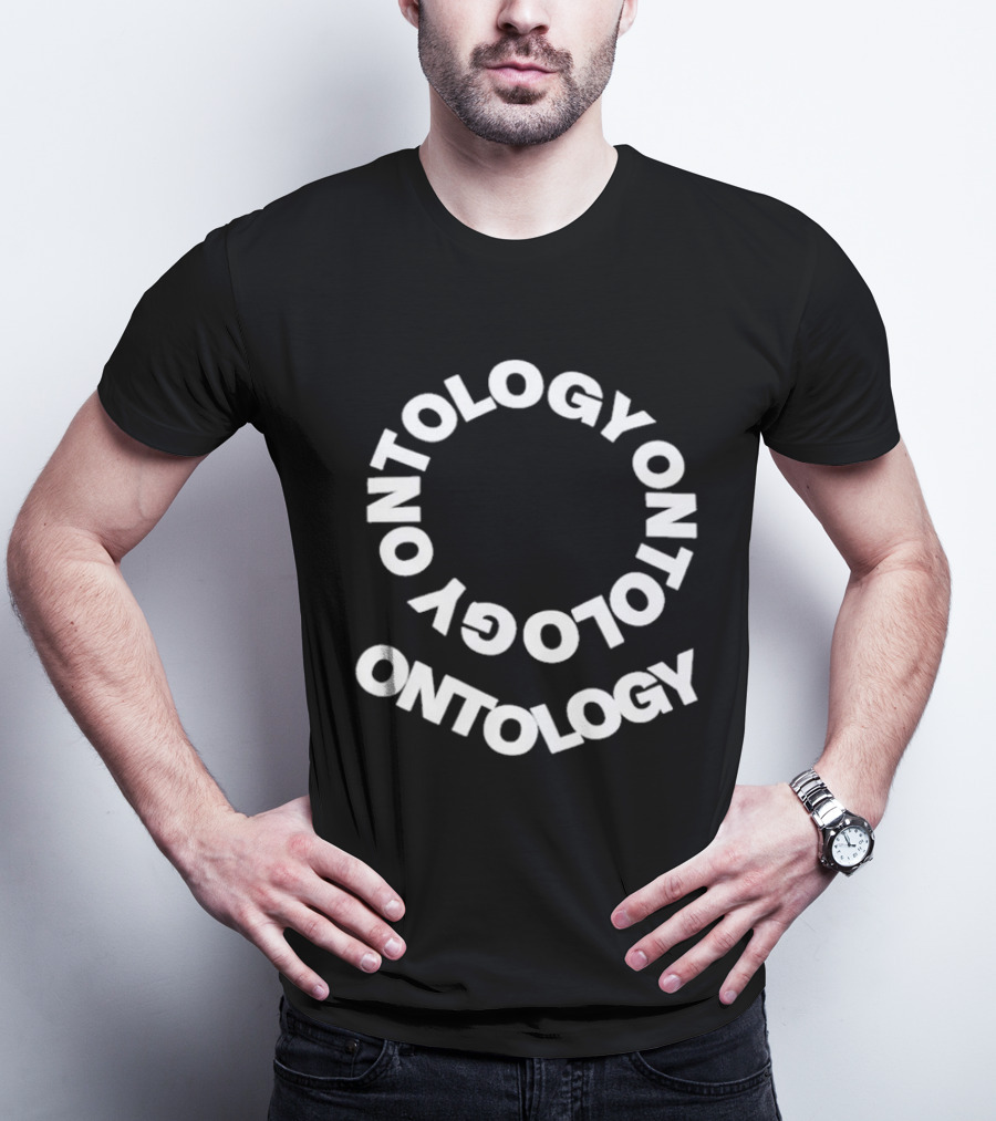 Pope Leo Wear Ontology Text Spiral T-Shirt