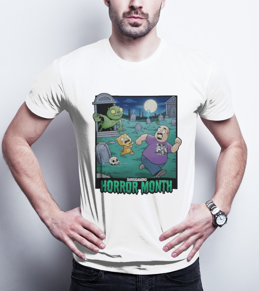 DansGaming Horror Month Twitch Streamer Graveyard Adventure T-Shirt