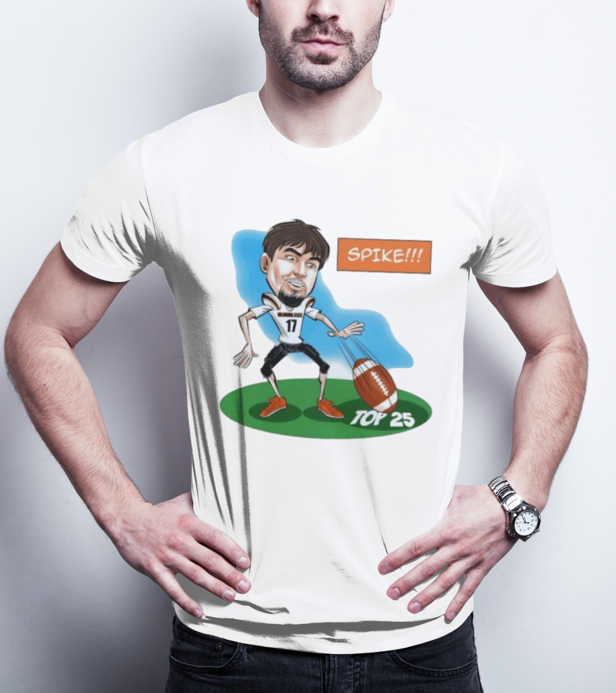 Spike Top 25 Drew Mestemaker Oklahoma State Cowboys Pokes T-Shirt