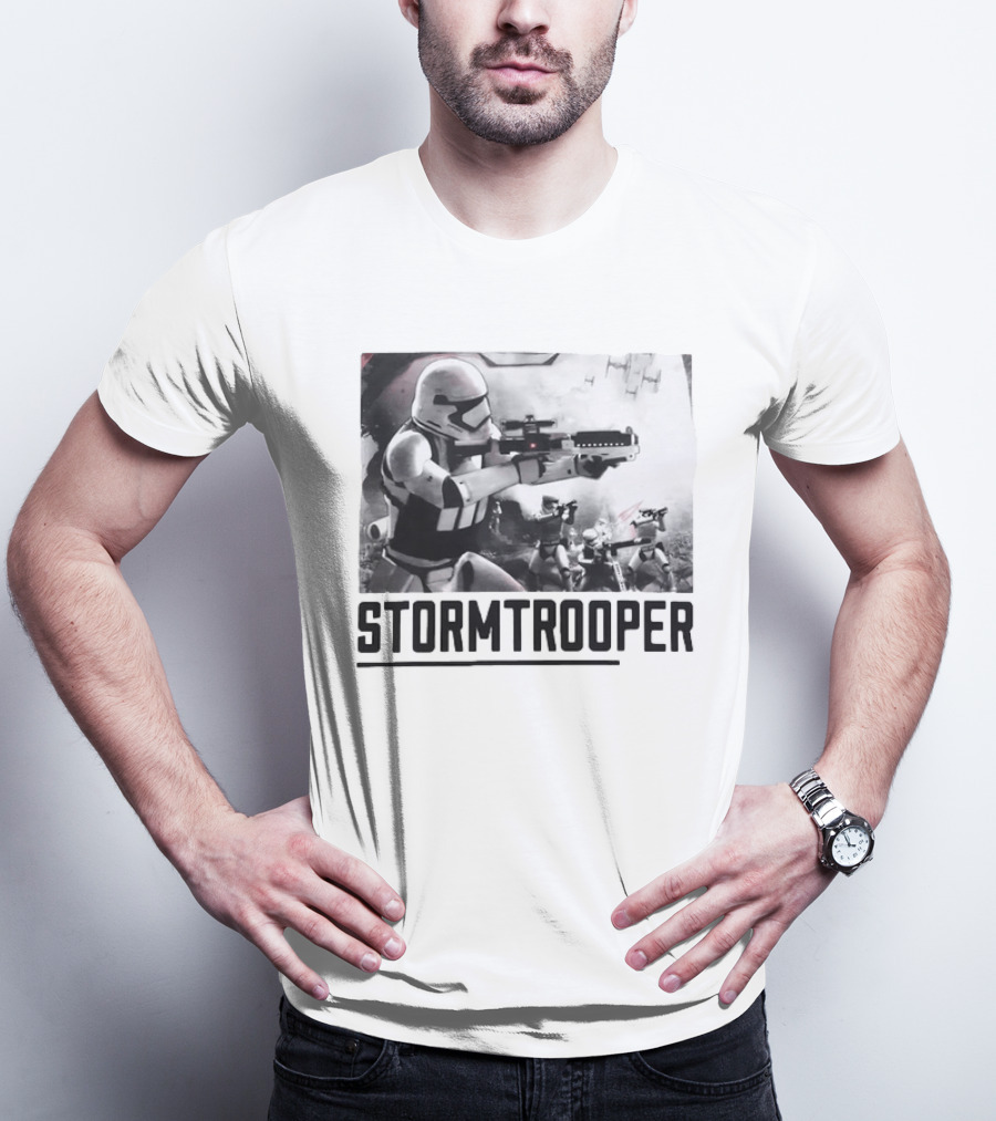 First Order Stormtrooper Star Wars Empire Battle Scene T-Shirt