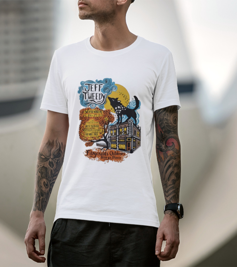 Jeff Tweedy September 24 25 2026 With Mavis Staples FitzGeralds Outdoors Berwyn Illinois T-Shirt