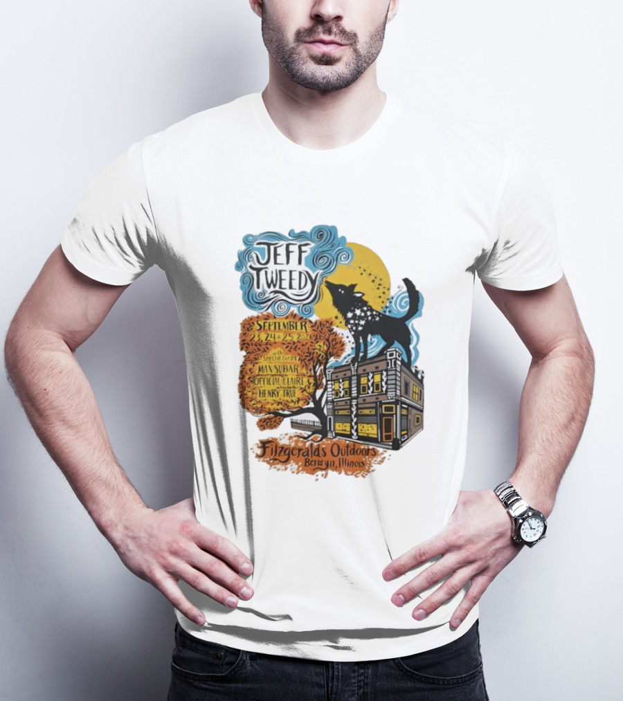 Jeff Tweedy September 24 25 2026 With Mavis Staples FitzGeralds Outdoors Berwyn Illinois T-Shirt
