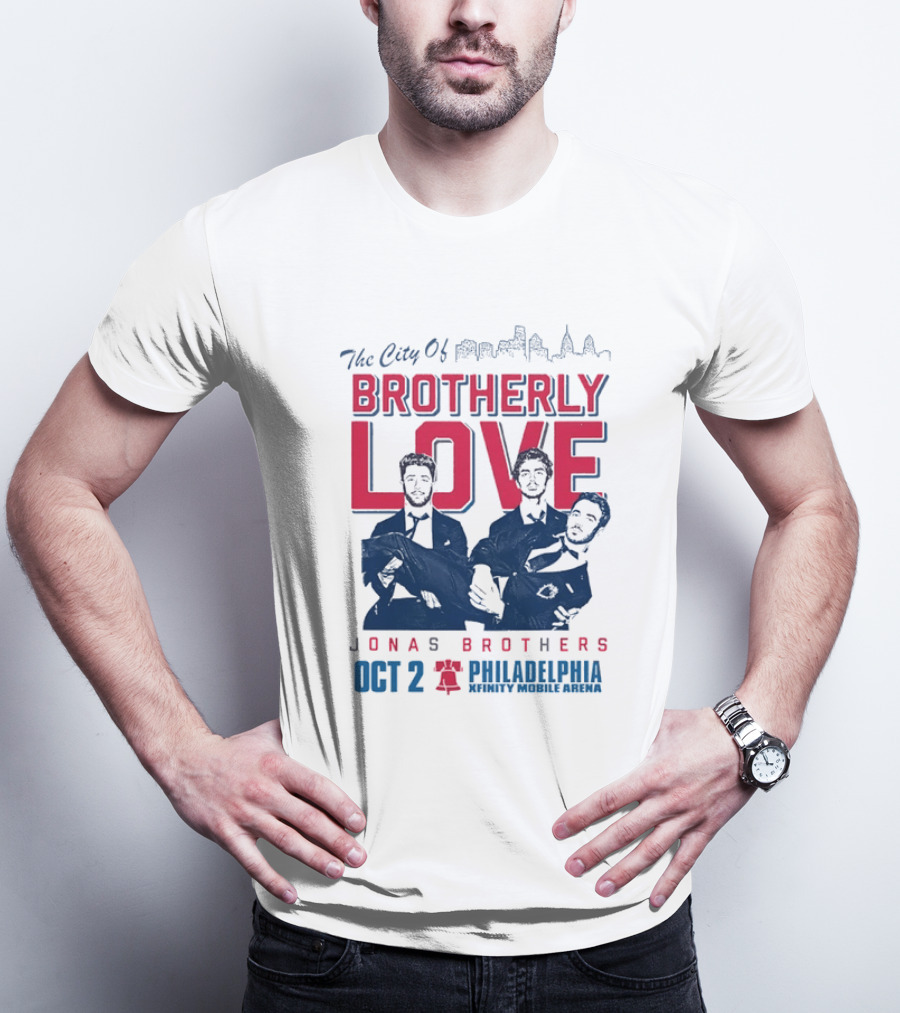 The City Of Brotherly Love Jonas Brothers Philadelphia October 2concert T-Shirt