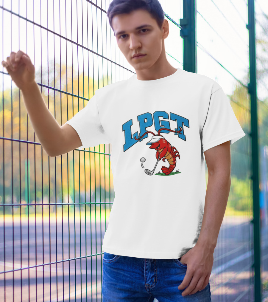 Lobster Playing Golf LPGT Fun T-Shirt