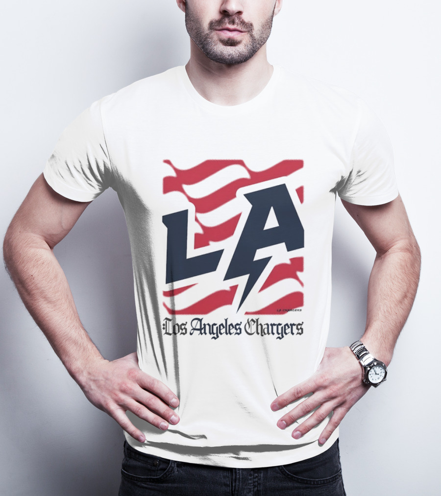 Los Angeles Chargers LA Football Bold Team Spirit T-Shirt