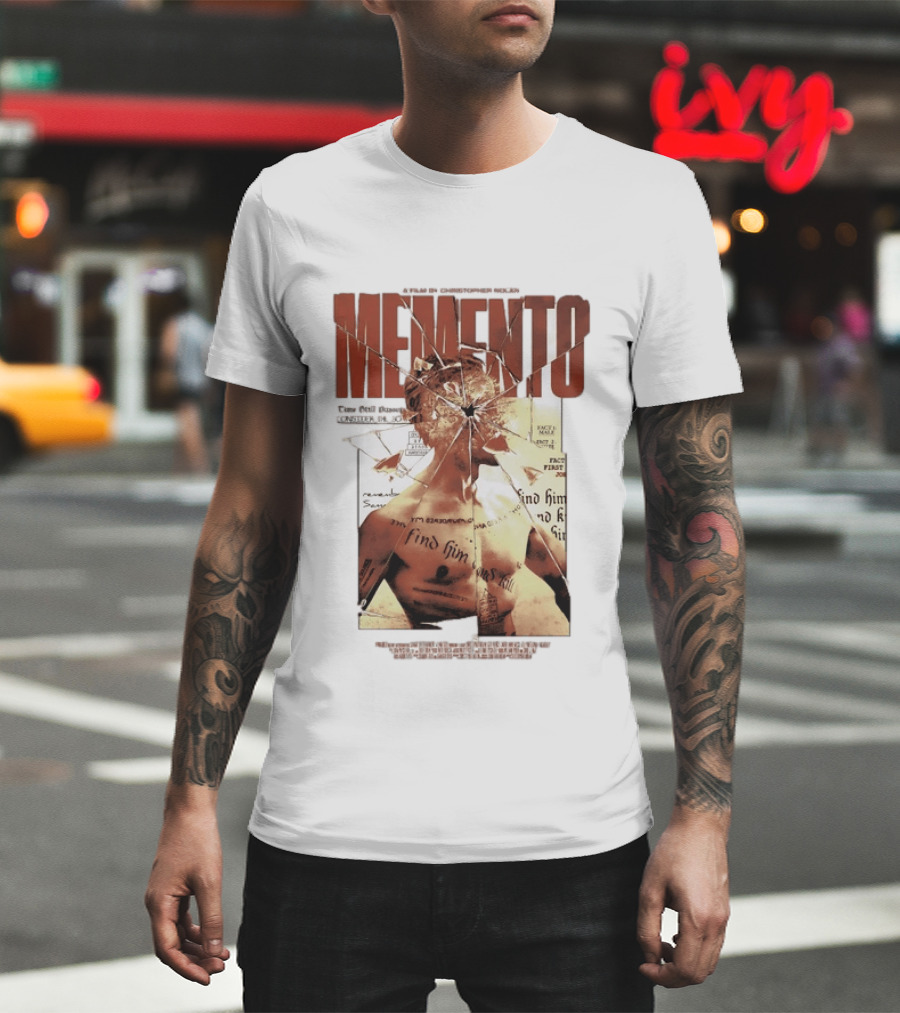 Memento Christopher Nolan Guy Pearce Crime Thriller T-Shirt