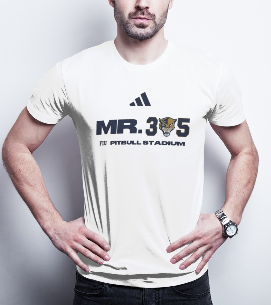 Adidas MR 305 FIU Pitbull Stadium Florida International University Panthers T-Shirt