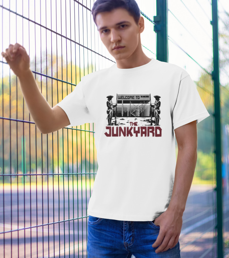 Welcome To The Junkyard Police Silhouette Scene T-Shirt