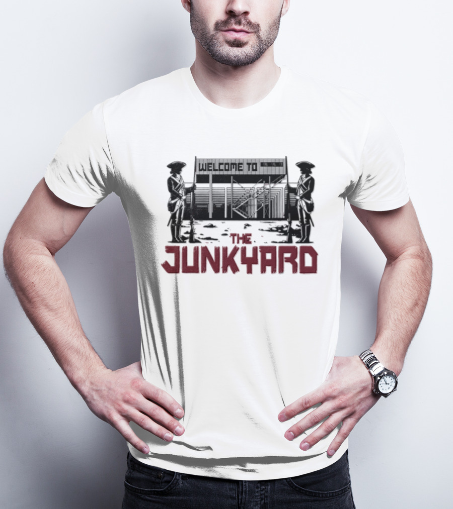 Welcome To The Junkyard Police Silhouette Scene T-Shirt
