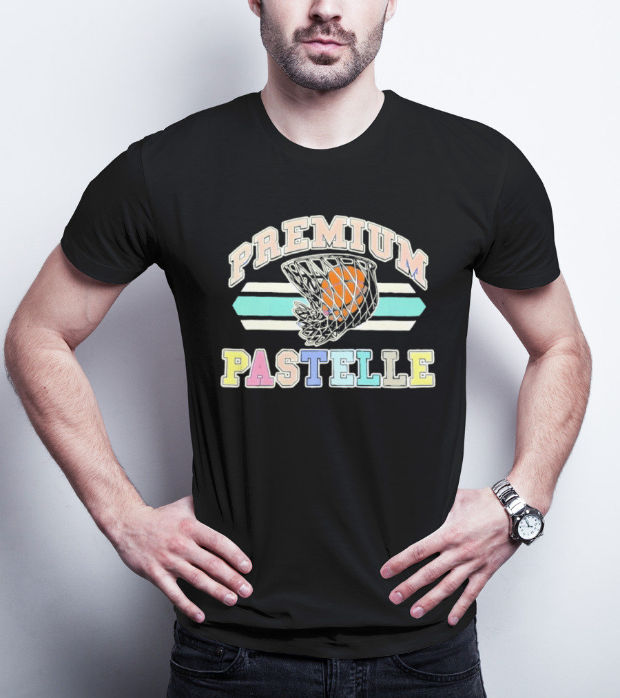 PREMIUM PASTELLE Basketball Hoops Pastel T-Shirt