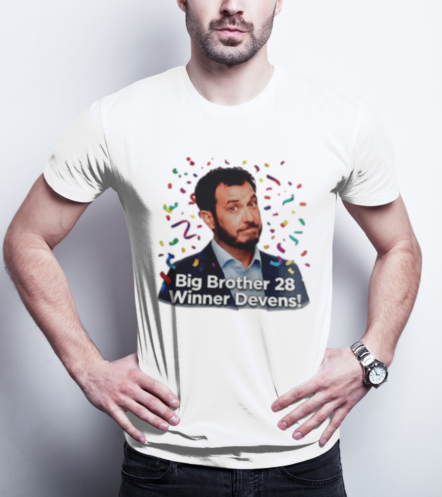 Big Brother 28 Winner Devens Celebration Confetti T-Shirt