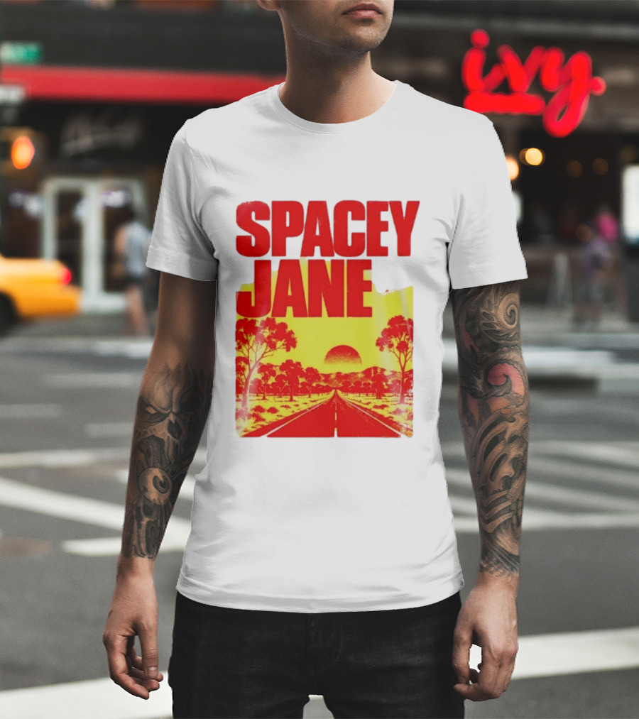 Spacey Jane Live Tour Australian Outback Sunset Scene T-Shirt
